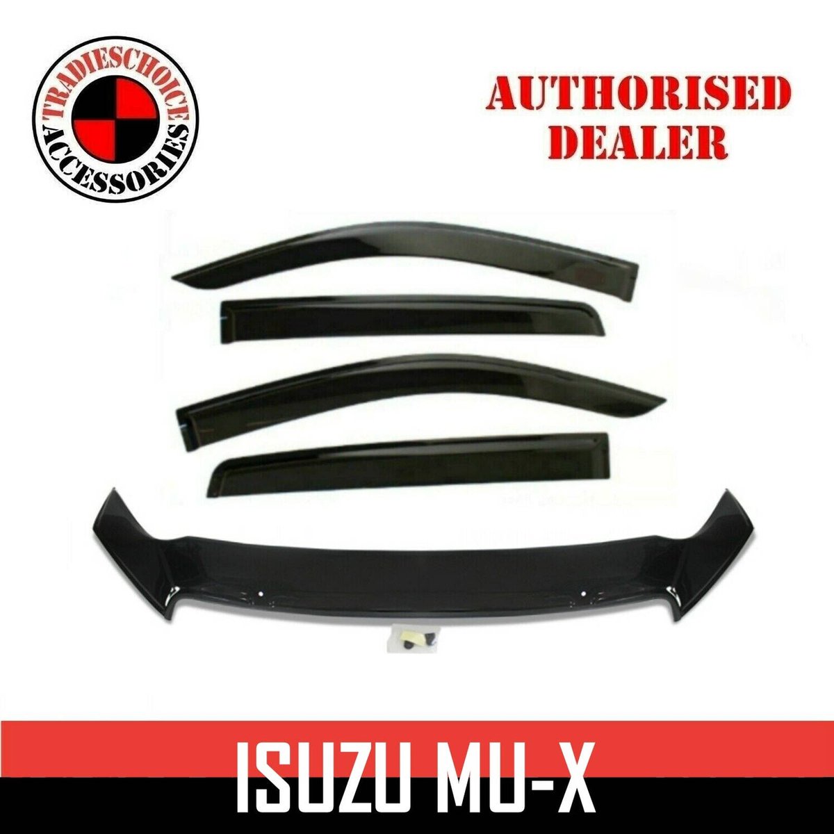 Bonnet Protector, Weathershields For Isuzu MUX MY21/22/23 Window Visors ...