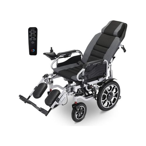 EQUIPMED Power Electric Wheelchair, Long Range, Auto Recline, Lithium ...