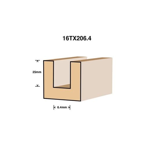 Ultra 6.4mm Extra Long Straight Router Bit - Bunnings Australia