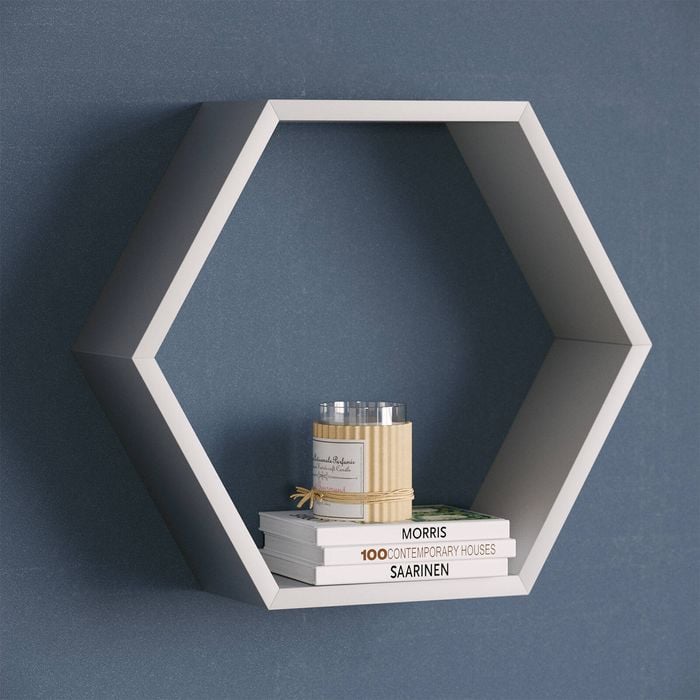 Flexi Storage White Matt Hexagonal Shelf - Bunnings New Zealand