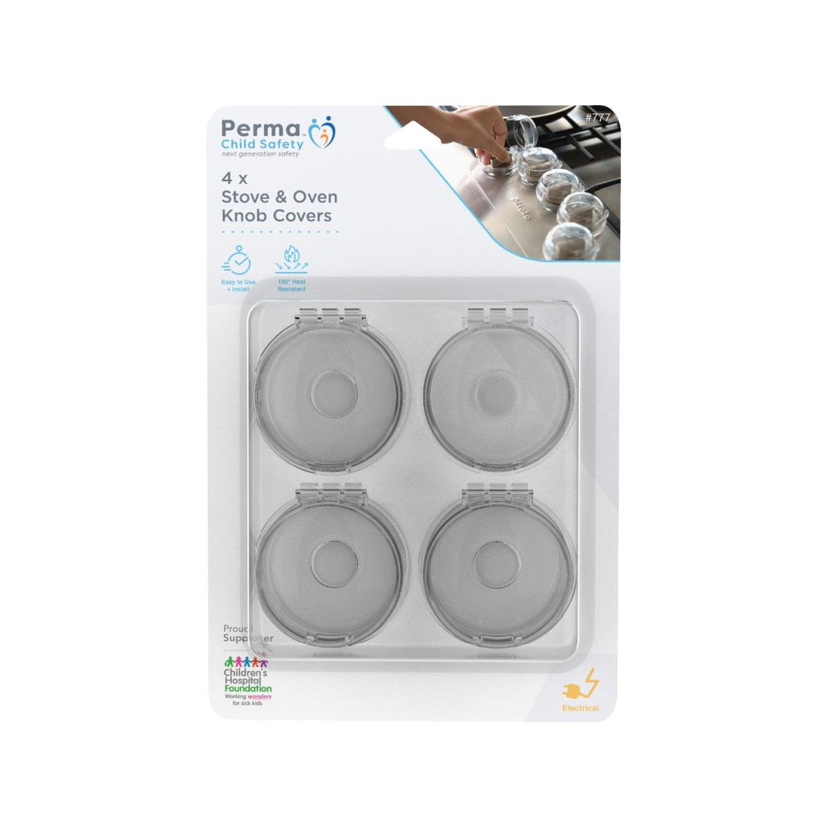 Perma Child Safety Stove Knob Covers - 4 Pack - Bunnings Australia