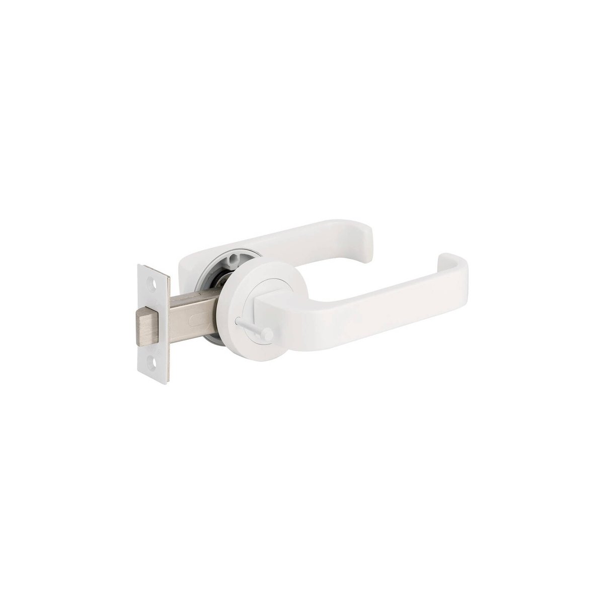 Zanda 165mm White Streamline Privacy Set With Integrated Privacy Latch ...