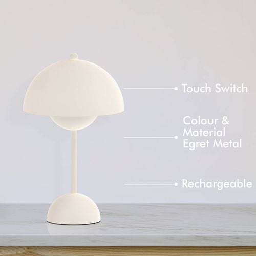 Verve Design Edie Egret Portable LED Table Lamp - Bunnings Australia