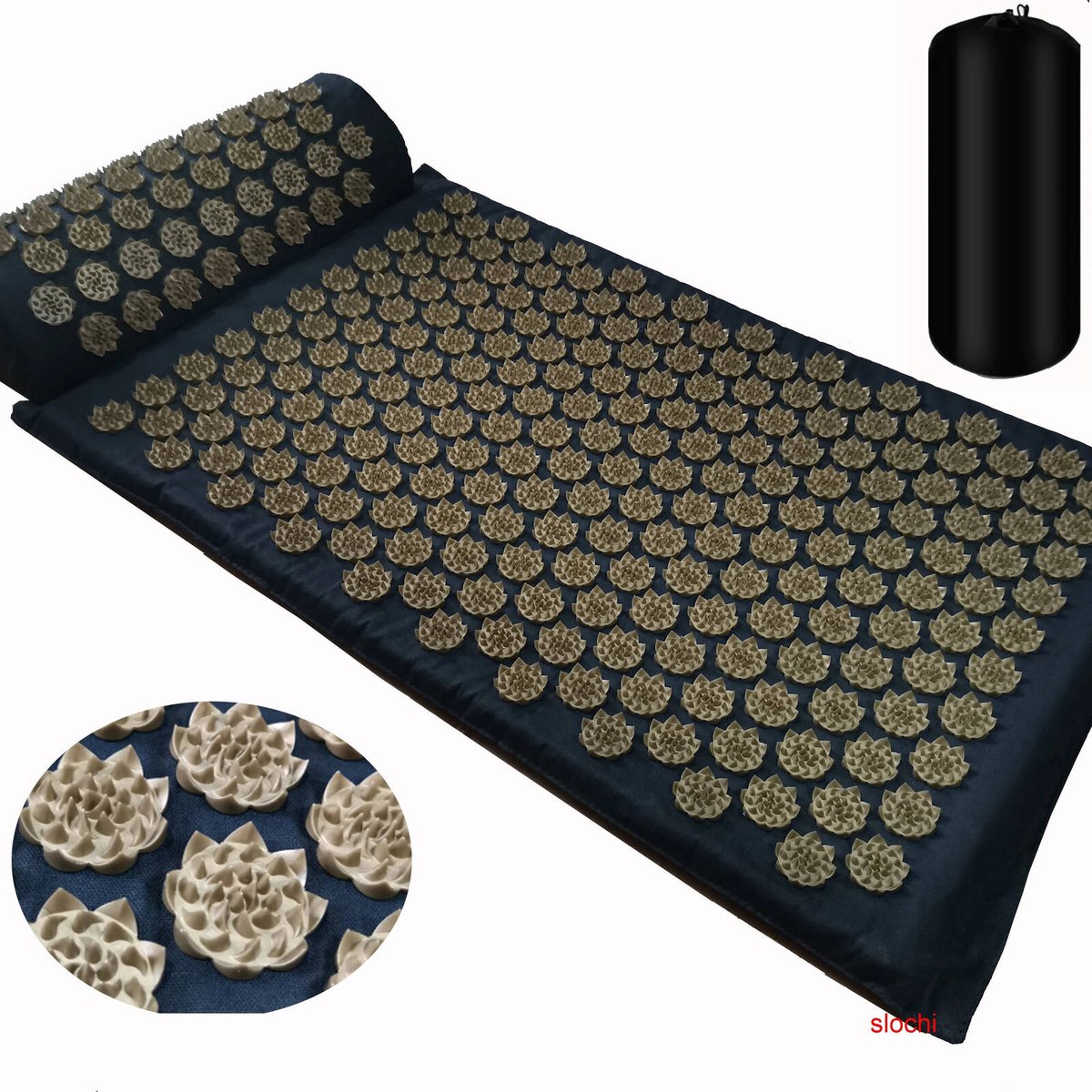 NNEOBA Acupressure Spike Massage Mat and Pillow Set - Bunnings Australia