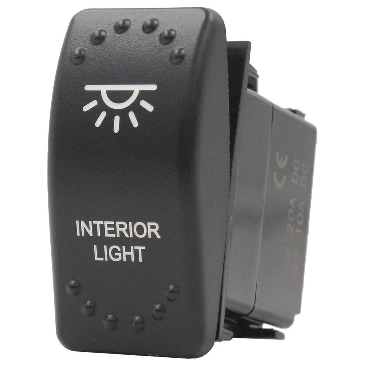 Switch Boss Dual Blue LED Laser Etched Rocker Switch - Interior Light ...