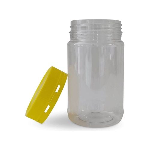 10x 500g Plastic Honey Jars + Lids - Round Clear Food Grade Packaging ...