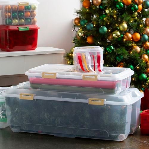 Ezy Storage 50.5L Christmas Gift Wrap Storage Box - Bunnings New Zealand