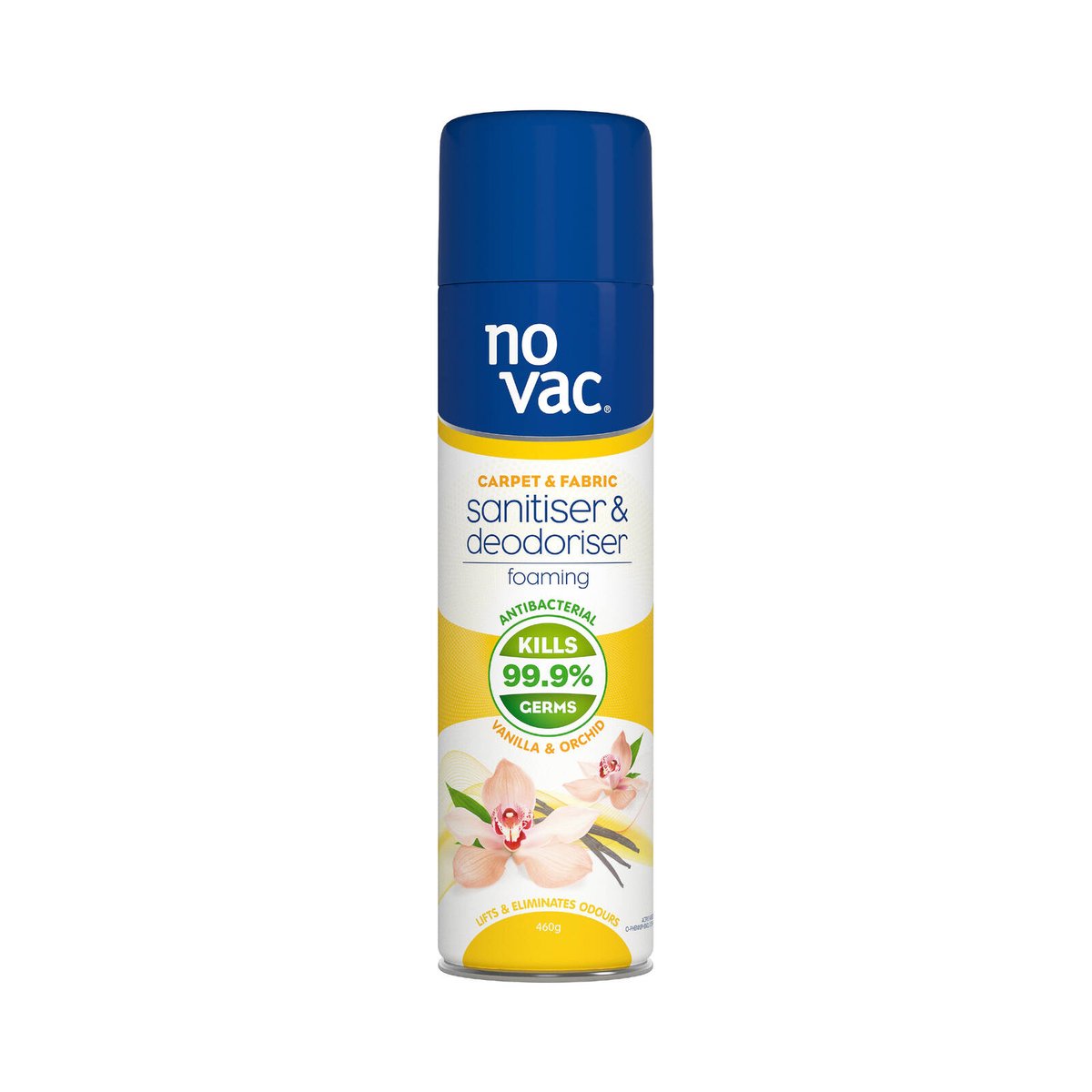 No Vac 460g Foaming Sanitiser & Deodoriser - Vanilla & Orchid ...