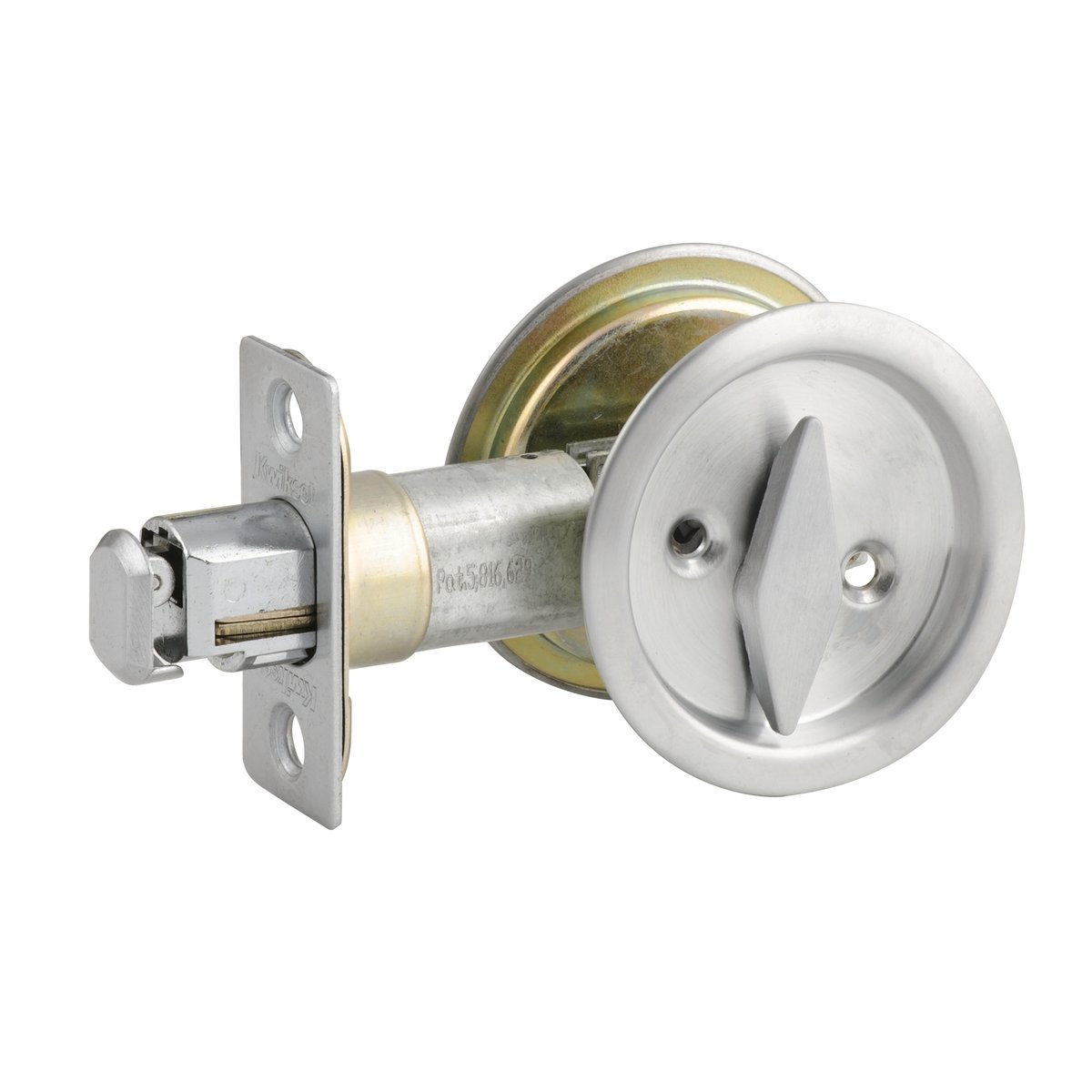 Lane Satin Chrome Round Sliding Cavity Door Lockset - Bunnings Australia
