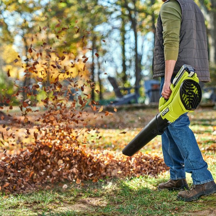 Ryobi 36V 33/38cm Line Trimmer And Blower 4.0Ah Kit - Bunnings Australia