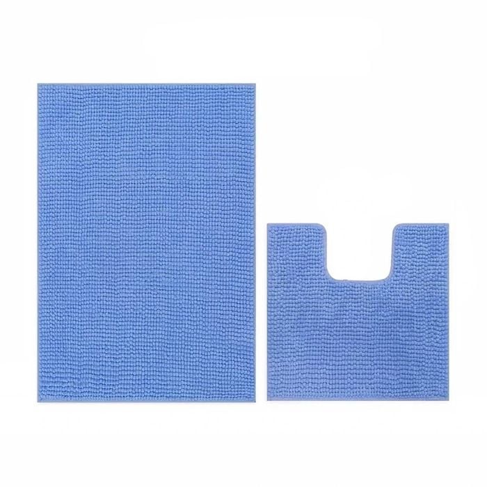 Large Chenille Bath Mat Toilet Root Mat Super Comfy Non Slip Highly ...