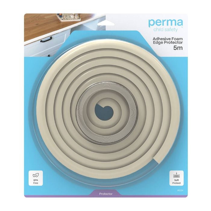 Perma Child Safety 5m Adhesive Foam Edge Protector - Bunnings Australia