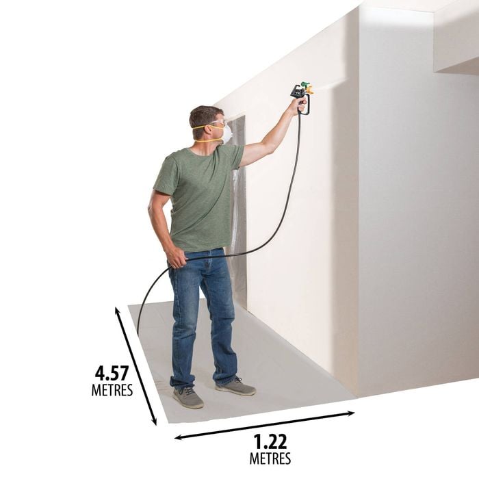 Wagner 1.22m x 4.57m (4’x15’) Heavy Duty Dual Layer Drop Sheet ...