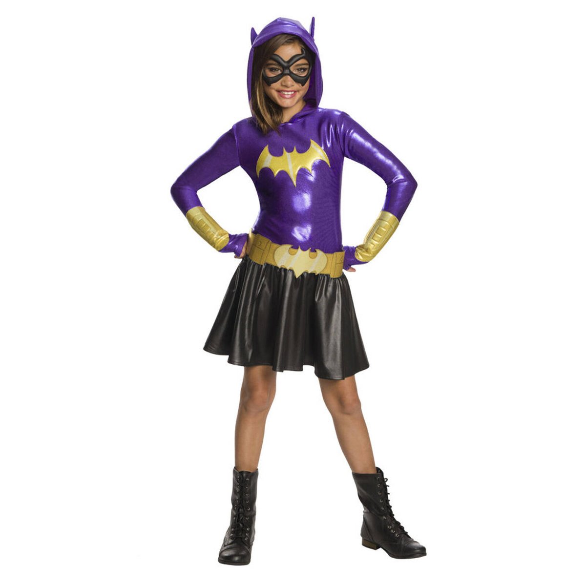 Dc Comics Batgirl Dcshg Hoodie Kids Girls Dress Up Costume - Size 6-8 ...