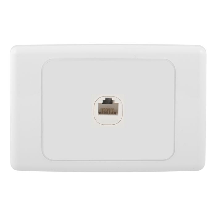 Deta Wallplate Cat-6 Outlet - Single - Bunnings New Zealand