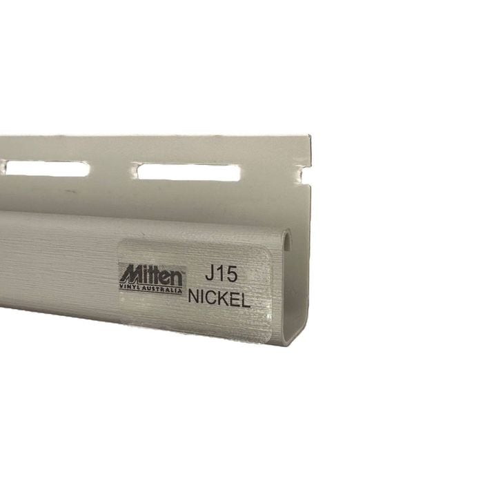 Mitten Vinyl Australia 3.66m Nickel J15 Trim Vinyl Cladding - Bunnings ...