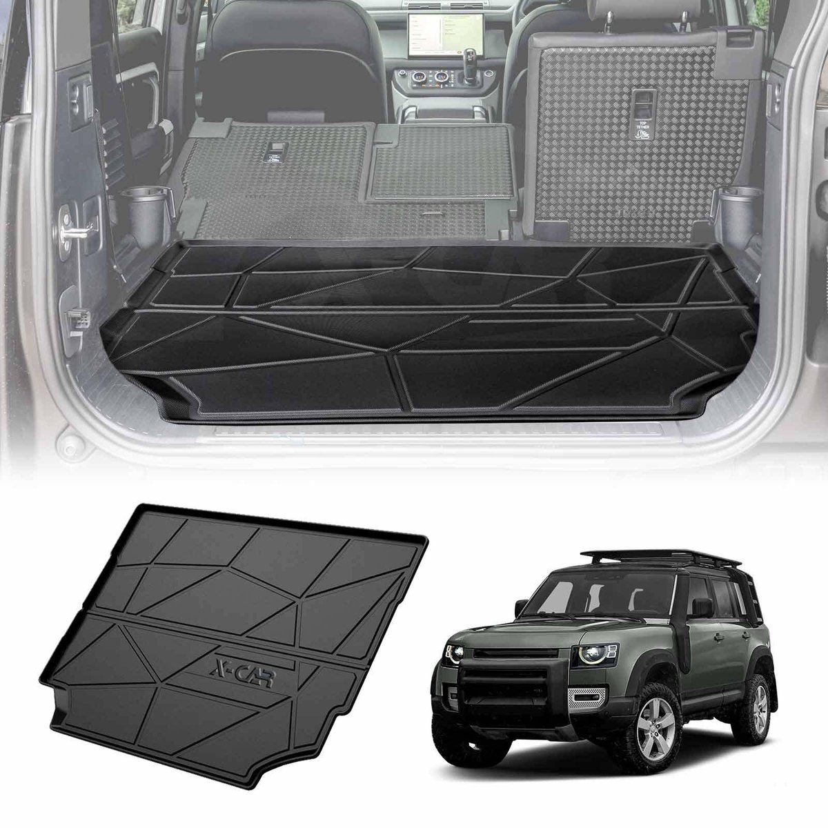 Boot Liner Fit Land Rover Defender 2020-2024 Heavy Duty Cargo Trunk Mat ...