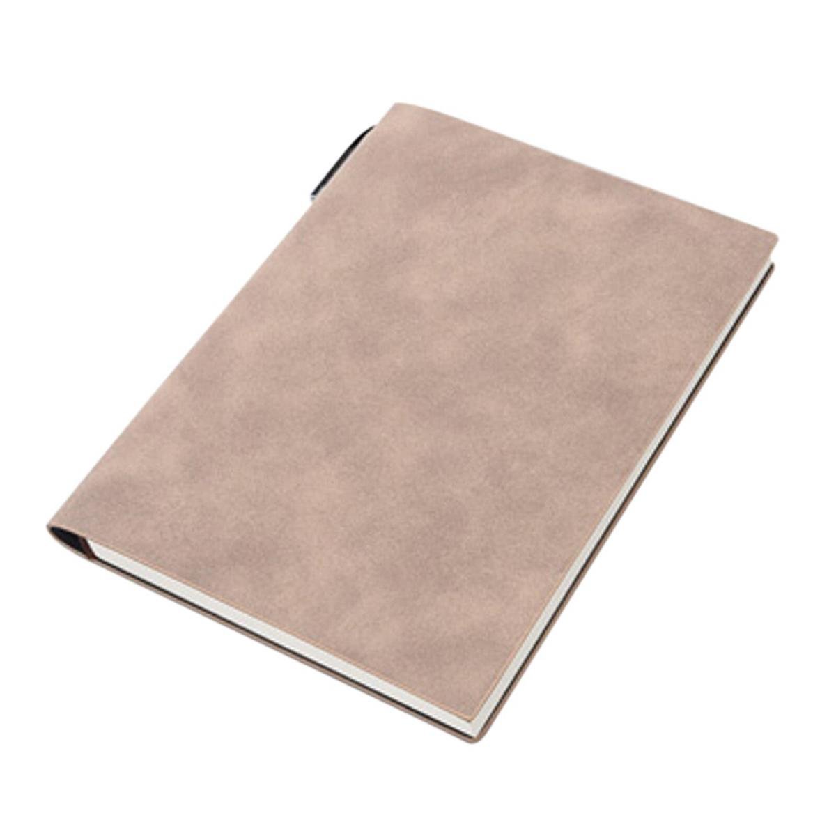 A5 200 Pages Fashion Glued PU Leather Cover Journal Travel Notebook ...