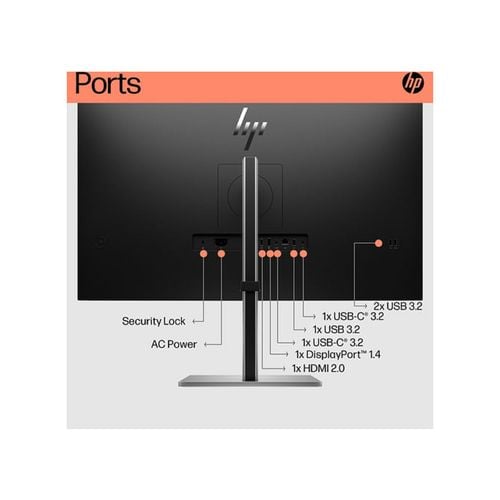 HP E32K G5 31.5" 4K UHD IPS Height Adjustable USB-C Monitor [6N4D6AA ...