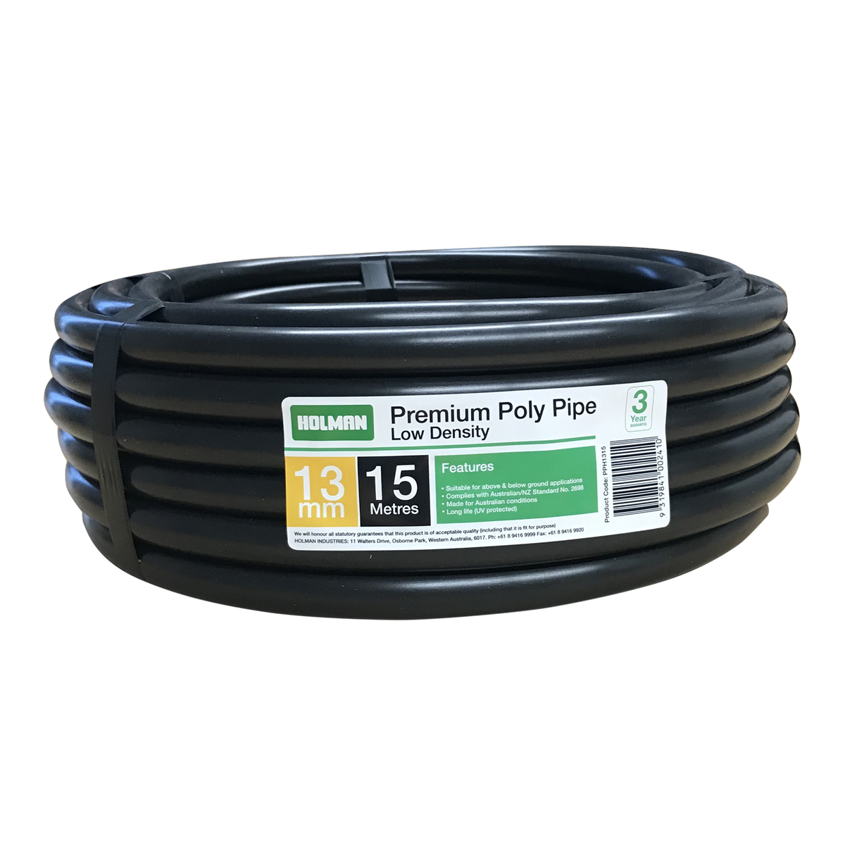 Holman 13mm x 15m Black Poly Irrigation Tube - Bunnings New Zealand