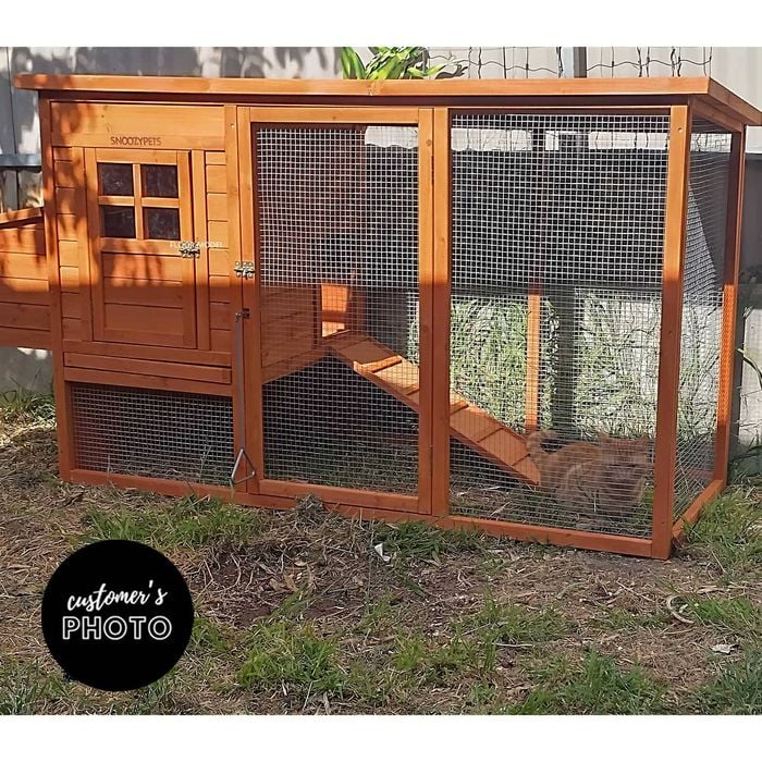 Snoozy Pet Premium Cat Enclosure Timber - Bunnings Australia