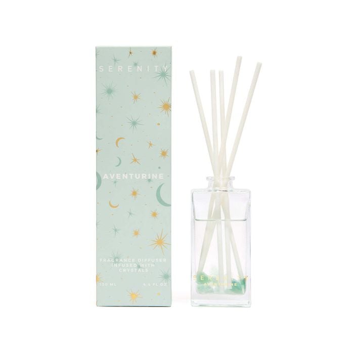 Serenity 130ml Reed Diffuser Fragrance - Crystal Aventurine - Bunnings Australia