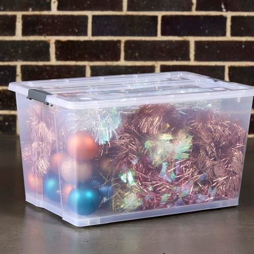 All Set 50L Clear Modular Storage Container - Bunnings Australia