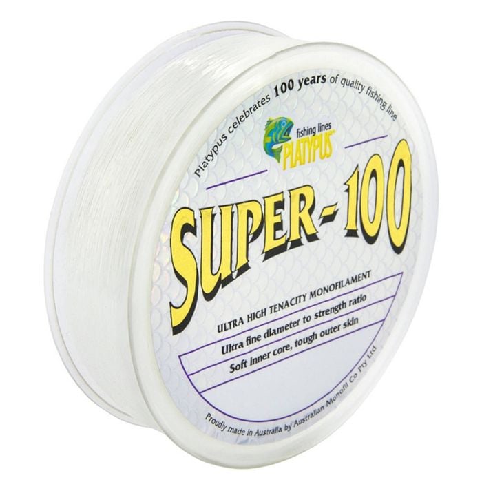Platypus Super 100 Mono Fishing Line Clear 1000m 30lb - Bunnings Australia