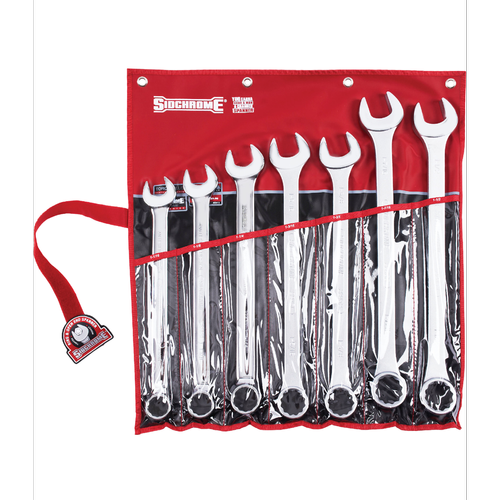 Sidchrome 7 Piece A/F Ring & Open End Spanner Set - Bunnings Australia