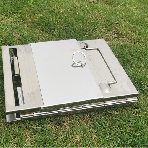 Camp Stove Folding Wood BBQ Fire Pit Stainless Steel Portable Outdoor ...