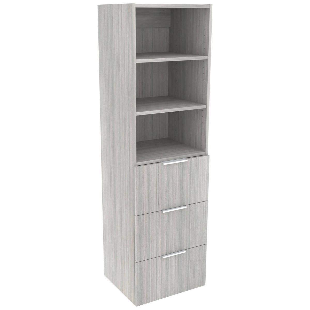 Lugna 1536 x 450 x 580mm Mist Ready to Assemble Robe Insert 2 Shelf 3 ...