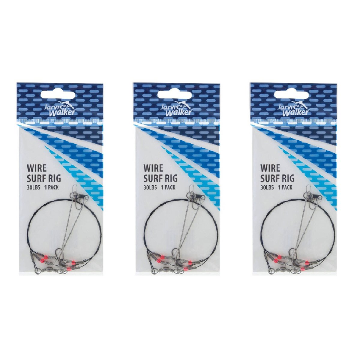 3x Jarvis Walker Wire Surf Rig - Surf Fishing Rig With 30lb Wire ...