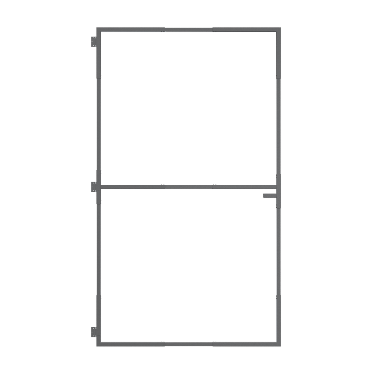 RapidFence 1200 x 1870mm Grey Adjustable Steel Gate Frame Kit ...
