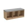 Flexi Storage Clever Cube 1070 x 454 x 390mm Oak And Grey 3 x 1 Storage ...