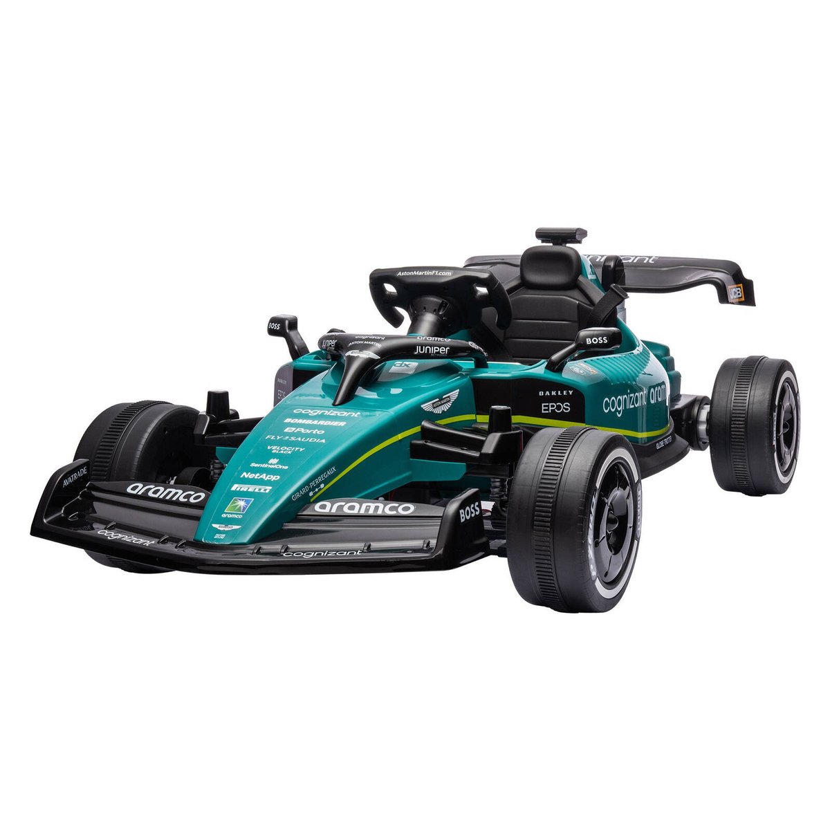 Aston Martin Aramco F1 Licensed Electric Kids Ride On Race Car ...