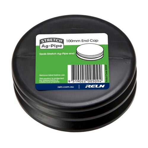 Reln Stretch Ag-Pipe 100mm End Cap - Bunnings Australia