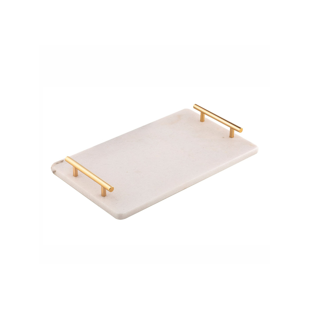 Tempa Emerson Rectangular Marble Serving Tray 40x24cm White - Bunnings Australia