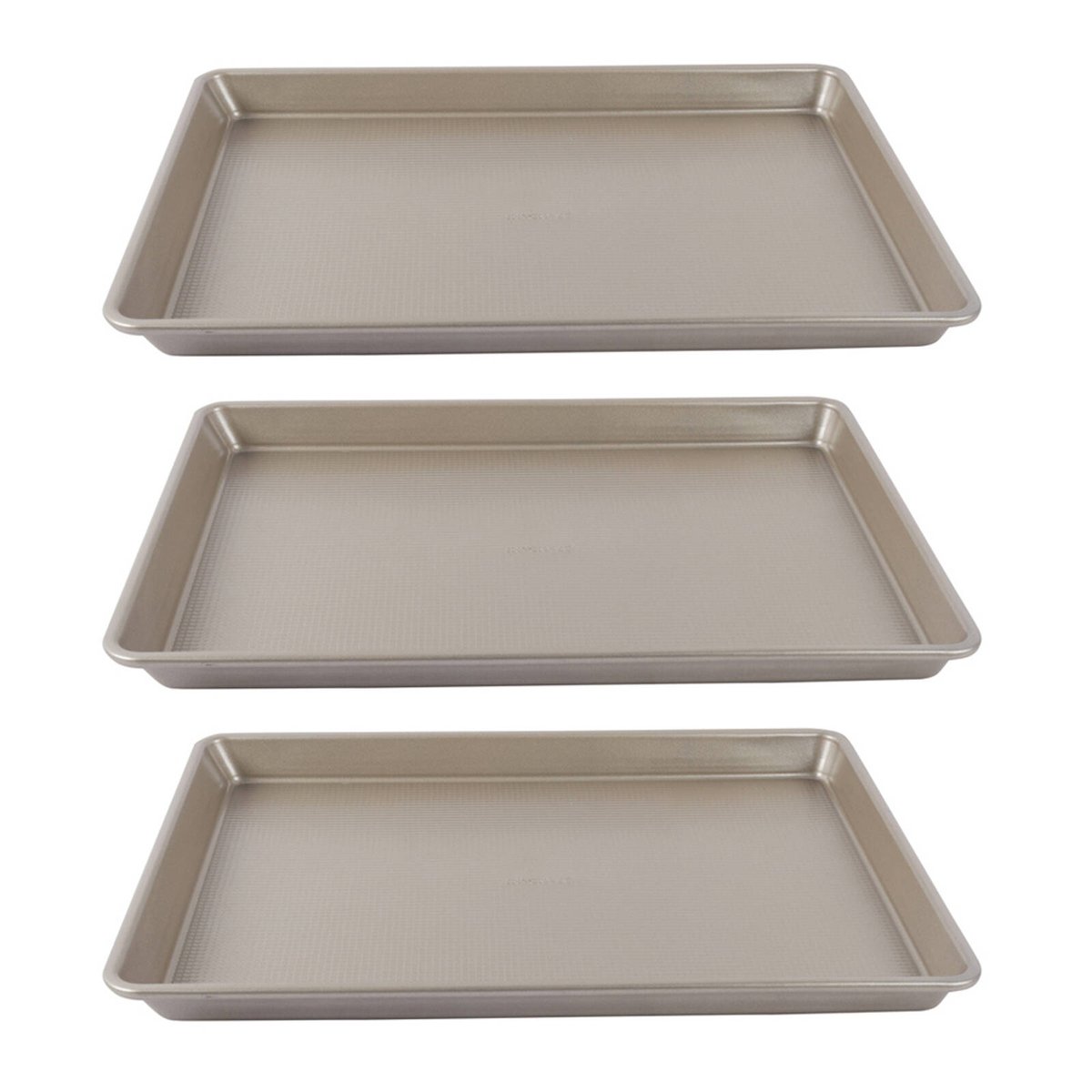 3PK Urban Kitchen Rose Gold Baking Tray Durable Bakeware 38x25cm ...