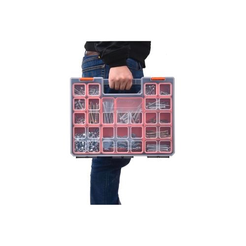 Tactix 405mm Organiser With 12 Standard Removable Tubs - Bunnings Australia