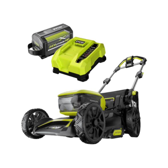Ryobi 36V HP 46cm 6.0Ah Brushless Cordless Lawn Mower Kit Bunnings Australia