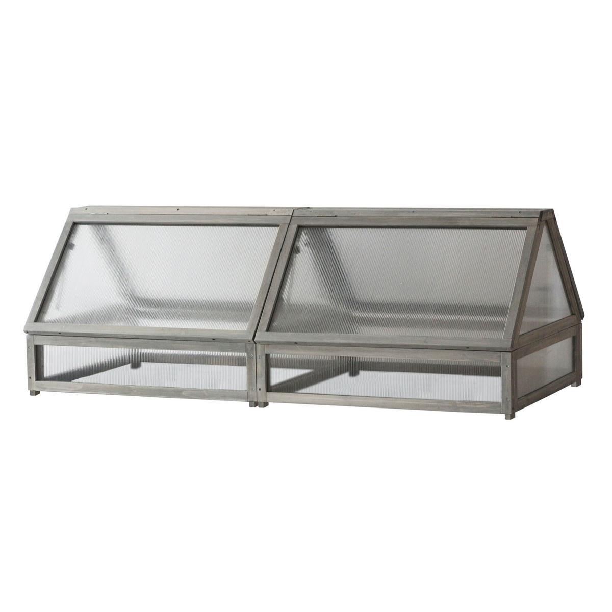 VegTrug 1835 x 800 x 660mm 1.8m Grey Classic Cold Frame - Bunnings ...