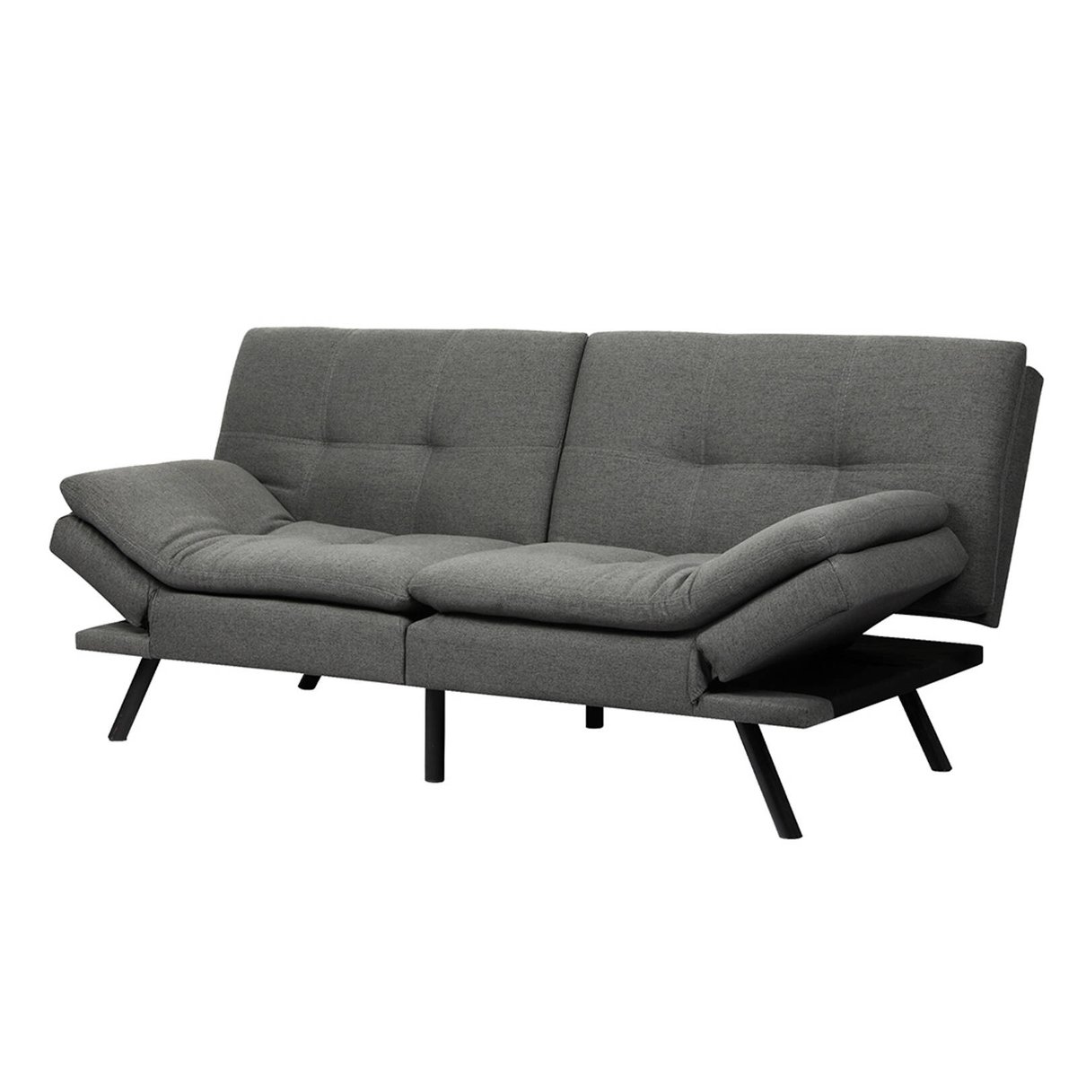 Levede Fabric Futon Sofa Bed 3-Seater 180CM Grey - Bunnings Australia
