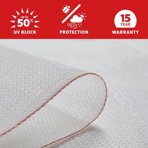 Coolaroo 3.66 x 3m White 50% UV Block Garden Shade Cloth - Bunnings ...
