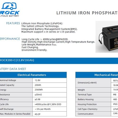 Rock 200Ah Lithium Battery - Bunnings Australia