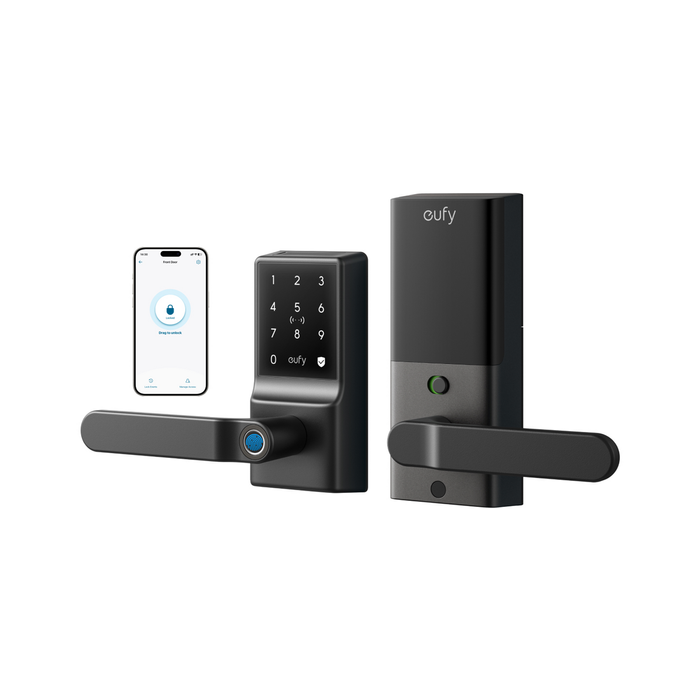 Eufy Black Security Smart Lever Lock C33 - Bunnings Australia