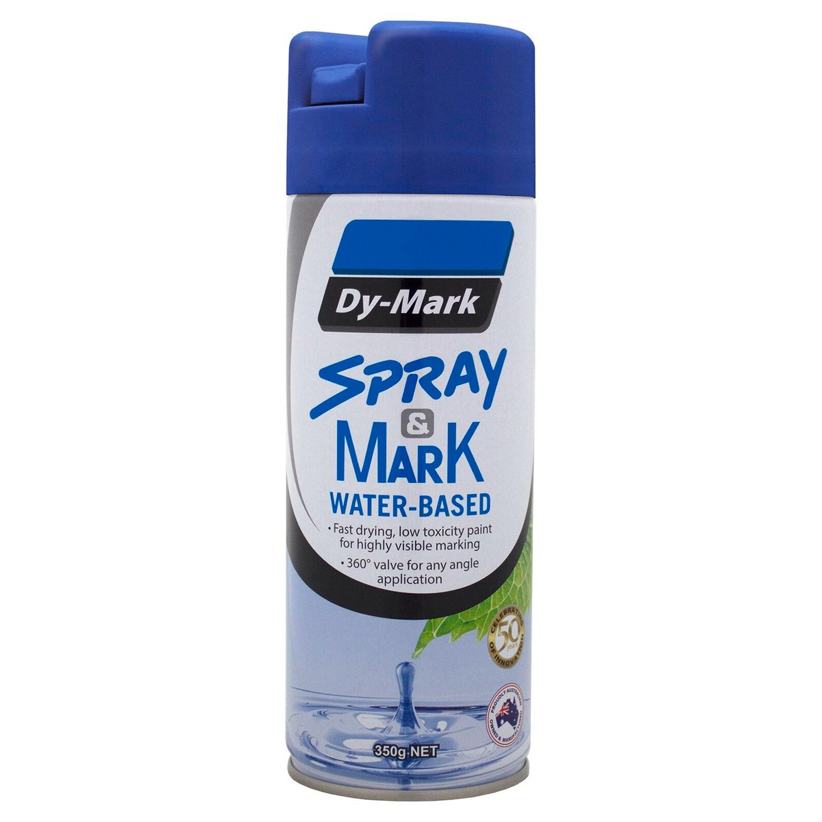 Dy-Mark 350g Blue Spray & Mark Water Based Paint - Blue - Bunnings ...