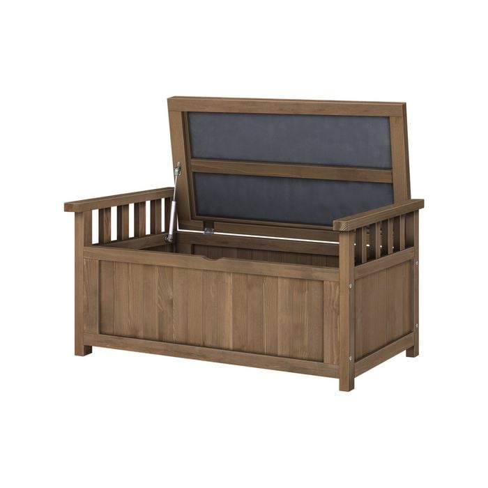ALFORDSON Storage Bench Wooden Entryway Chest Rustic Brown L Size Bunnings Australia