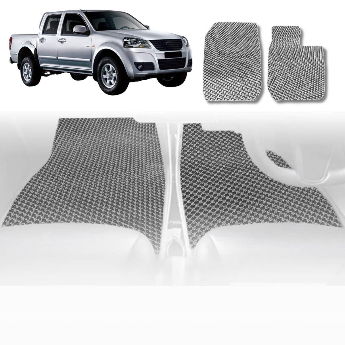 6D Diamond Car Floor Mats for GWM Haval V240 Single Cab (Wingle 5) 2010 ...