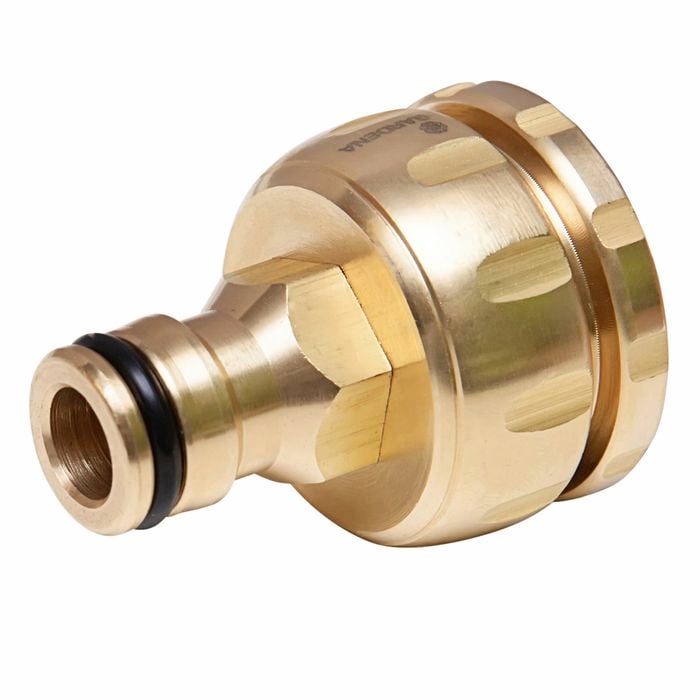GARDENA 13mm Brass Universal Tap Nut Adaptor - Bunnings Australia
