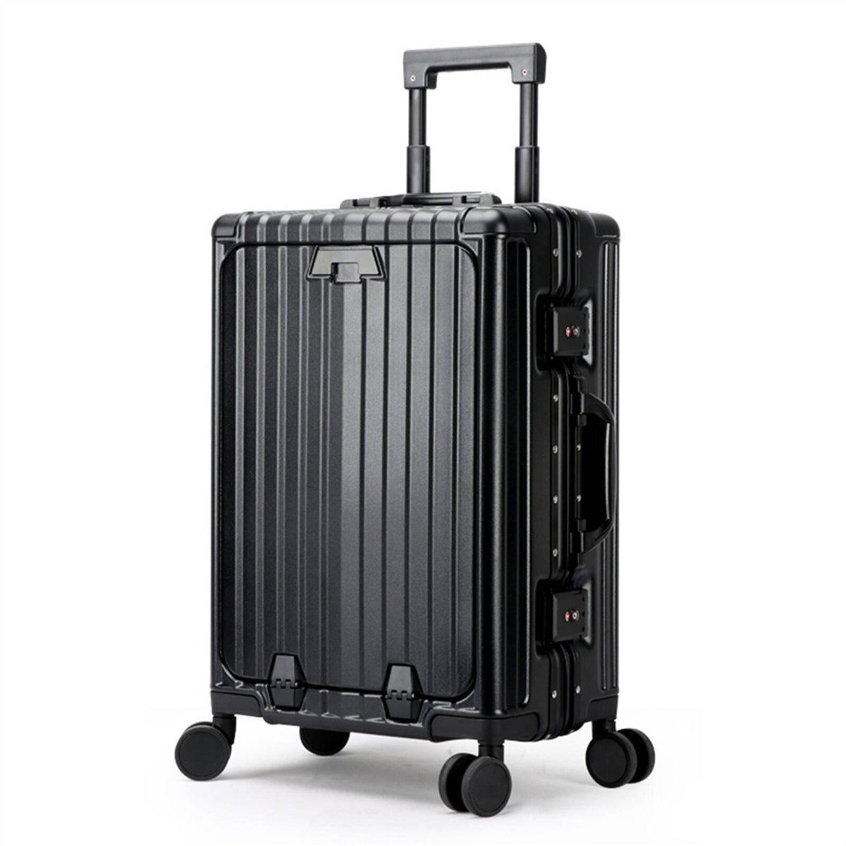 Bopai Aluminium Frame Travel Hard Suitcase Light weight 8 Wheels TSA ...